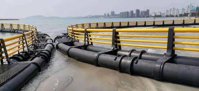 China Round HDPE Floating Fish Cage Trap For Sea Fish Farming In High Demand for sale