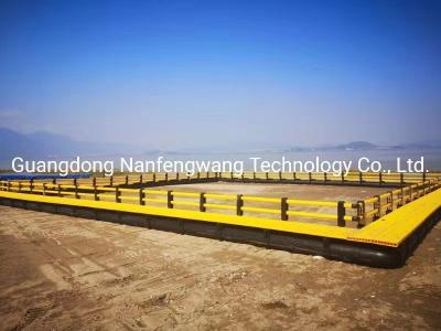 China Ocean Lake Floating Leisure Cage Platform and Walkway Delivery Detail Two Weeks After Receiving Deposit for sale