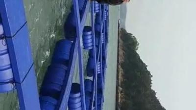 China PE/Nylon Net Flexible Fish Farming HDPE Fish Farming Floating Pontoon in Lake for sale