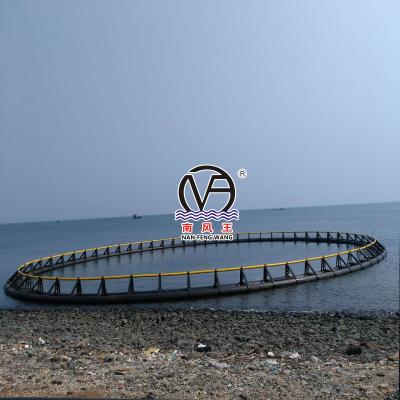 China Marine Circular Fish Cage Engineered With Anti Wave Technology And Reinforced Structural Components For Fish Farming In Typhoon Prone Sea Areas for sale