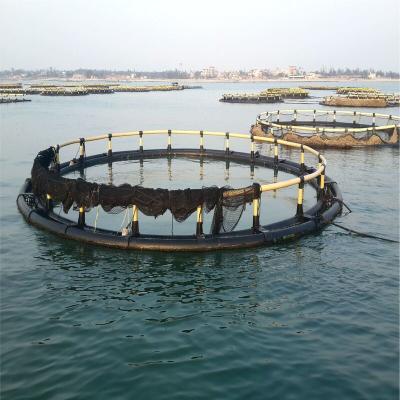 China HDPE Floating Fish Cage with Integrated Anti-Bird Anti-Escape Structure and Strong Corrosion Resistance for Aquaculture Diameter 10m - 60m for sale