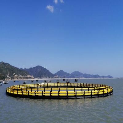 China HDPE Floating Round Fish Cage for Tilapia Fish Farming for sale