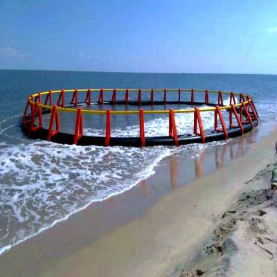 China Round Anti-wave Floating Net Cage for Large Scale Offshore Aquaculture for sale