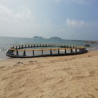China Split-type Round Fish Cage | Replaceable Netting for Multi-purpose Use for sale