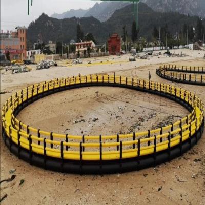 China 30m Perimeter Simple Circular HDPE Fish Cage Complete Set for Tilapia Farming in Lakes & Coastal Waters for sale