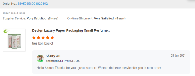 Detailed customer testimonial