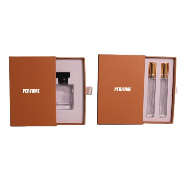 Custom clothing packaging box with black and pink design