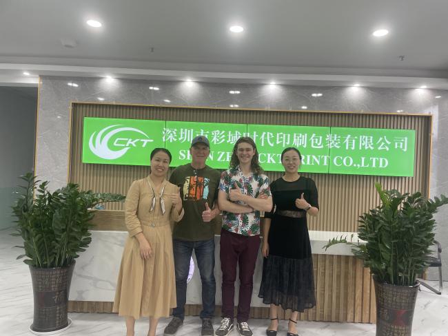 Packaging samples on display