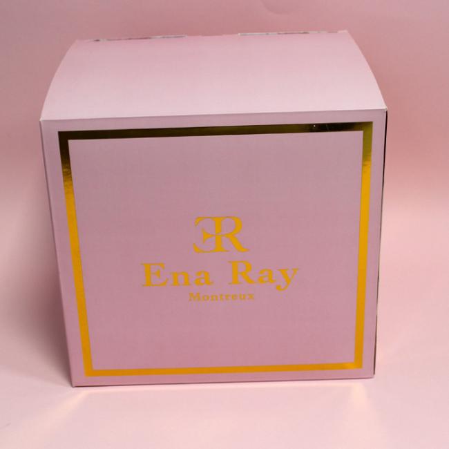 Mini perfume box close-up view