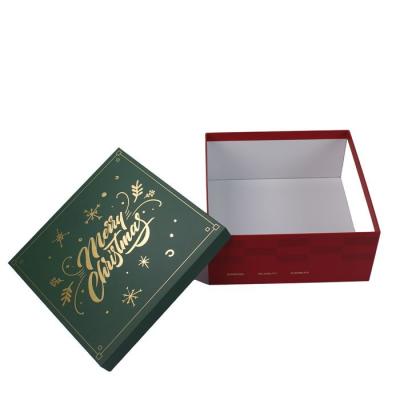 Chine Boîte cadeau de conception festive adaptée aux vacances de Noël boîtes d'emballage personnalisées à vendre