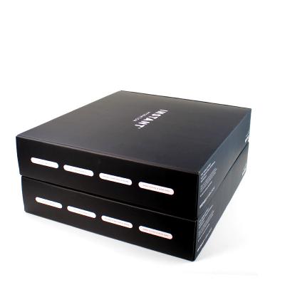 China Custom Black empty Paper Box Wholesale Mailer Boxes With Different Size And Logo Gift Box for sale