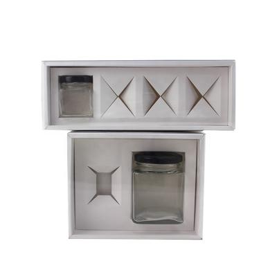 중국 맞춤형 재활용 골판지 선물 상자 (트레이 삽입 포함) 생분해성 캔들 용기 포장 상자 판매용