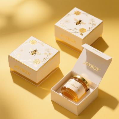 China Custom Kraft Paper Luxury Honey Packaging Boxes , Recycled Honey Jar Box Packaging for sale