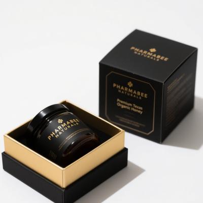 China Custom Kraft Paper Luxury Honey Packaging Boxes , Recycled Honey Jar Box Packaging for sale