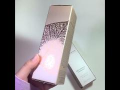 Luxe crème doos cosmetische verpakkingsdozen met goud metaal papier
