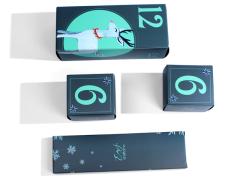 Cartão de Natal de luxo personalizado Caixas fechadas Embalagem Conjunto cosmético de cuidados com a pele