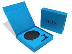 Blauwe magnetische cadeaubon gemaakt voor producten met schuim en op maat gemaakt ontwerp