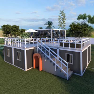 中国 Design Modular Prefabricated House Balcony Tiny Container Homes Prefab Houses 販売のため
