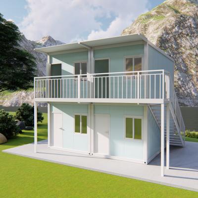 Cina Prefab Modular Steel Container Homes Room Two Story Container House in vendita