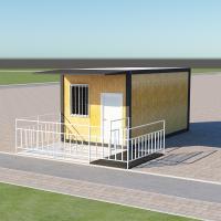 China Light Steel 20ft Flat Pack Container House 2 Bed for sale