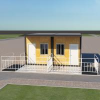 China Light Steel 20ft Flat Pack Container House 2 Bed for sale