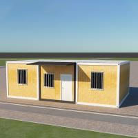 China Light Steel 20ft Flat Pack Container House 2 Bed for sale