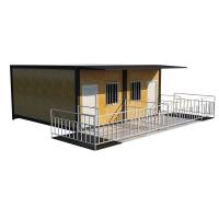 China Light Steel 20ft Flat Pack Container House 2 Bed for sale