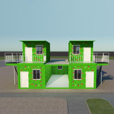 Cina Prefab 20Ft Flat Pack Container Module Two Stories in vendita