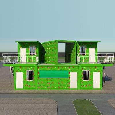 Cina Prefab 20Ft Flat Pack Container Module Two Stories in vendita