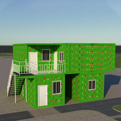 Cina Prefab 20Ft Flat Pack Container Module Two Stories in vendita
