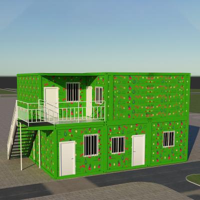 Cina Prefab 20Ft Flat Pack Container Module Two Stories in vendita