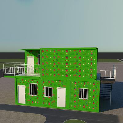 Cina Prefab 20Ft Flat Pack Container Module Two Stories in vendita