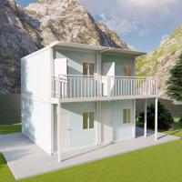 China Detachable Stacked Two-Story Container House 20ft for sale