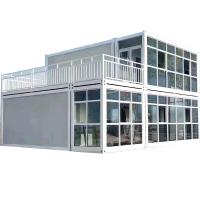 China Expandable Folding Container House  Two Storey Prefabricated for sale