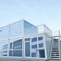 China Expandable Folding Container House  Two Storey Prefabricated for sale