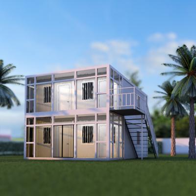 Cina Prefabricated Two Floors Container House For Villa in vendita