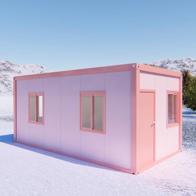 Cina Prefabricated Foldable Container House Portable Office 19x20ft in vendita