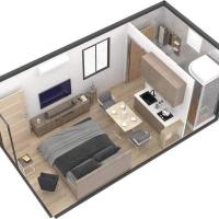 China 20FT White Expandable Foldable Container House Prefab for sale