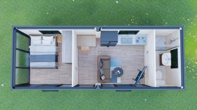 Cina 1 bedroom Fast Assembly Container House Flat Pack Quick Assemble in vendita