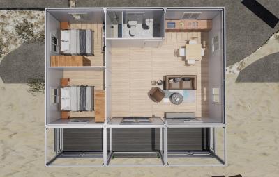 China Simple Fast Assemble Container House 20 Foot Te koop