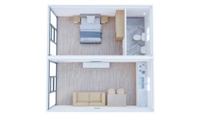 China Modular Prefab Container Van Assembly Te koop