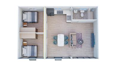 Cina 2 Bedroom Container House Assembly Fast in vendita