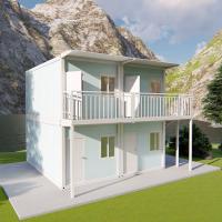 China 40ft Assembled Two Bedroom Home Prefab Expandable Container House for sale