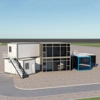 China 40ft Container Home Flat Pack Container House 2 Story for sale
