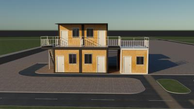 Cina 2 Story Container Foldable House Modular Prefabricated Portable in vendita