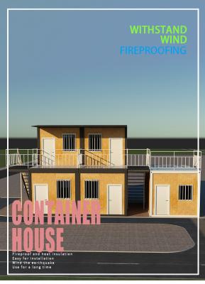 Cina 2 Story Container Foldable House Modular Prefabricated Portable in vendita