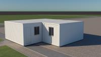 China Steel Structure Fast Assembly House Shelter Isolation Temporary Dormitory for sale