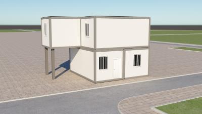 Cina Prefabricated Container Office Container Double Storey Homes 40ft 20ft in vendita