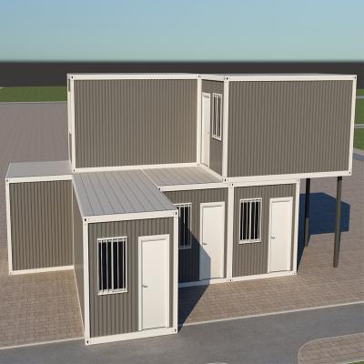 Cina Luxury Prefabricated Container House Double Storey  2 Story in vendita