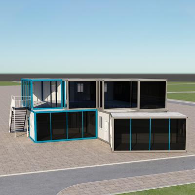 Cina Luxury Prefabricated Container House Double Storey  2 Story in vendita